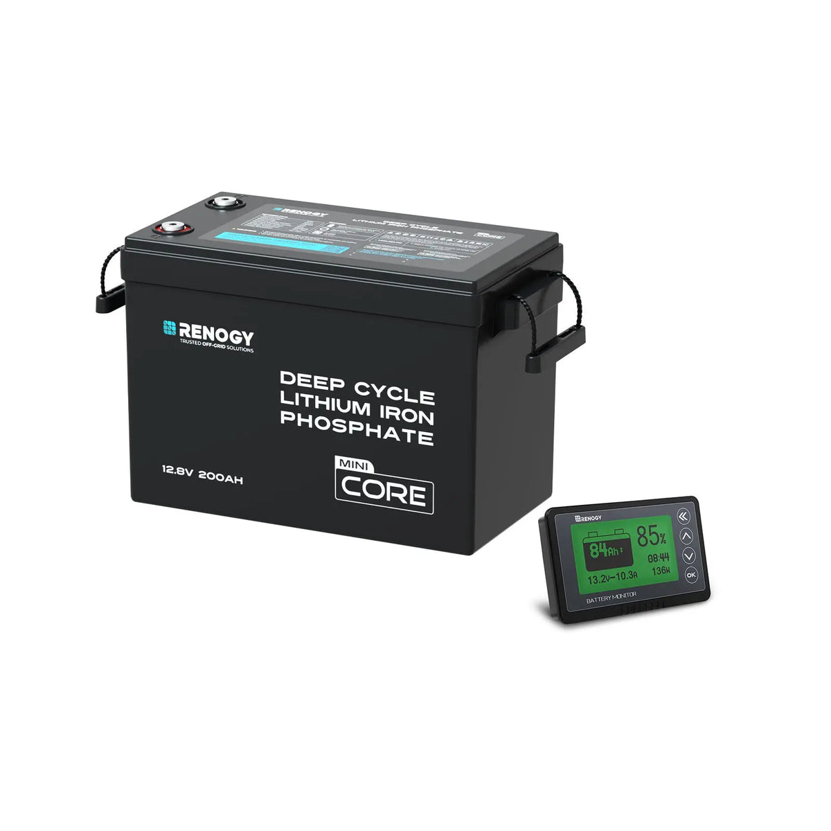 Core - 12V 200Ah LiFePO4 Battery w/ Low-Temperature Protection | Renogy US