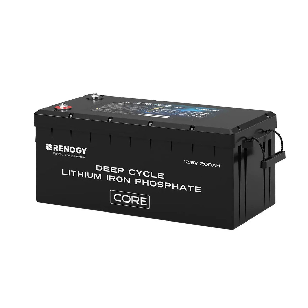 12V 200Ah Deep Cycle Lithium Iron Phosphate Battery Core Series | Renogy US